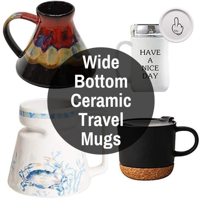 Wide Bottom Ceramic Travel Mug - Road Mugs